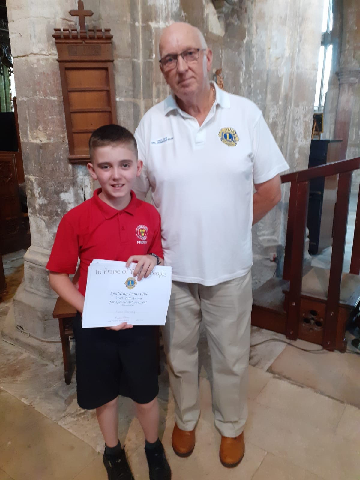 Pupils recognised for Walking Tall - The Voice