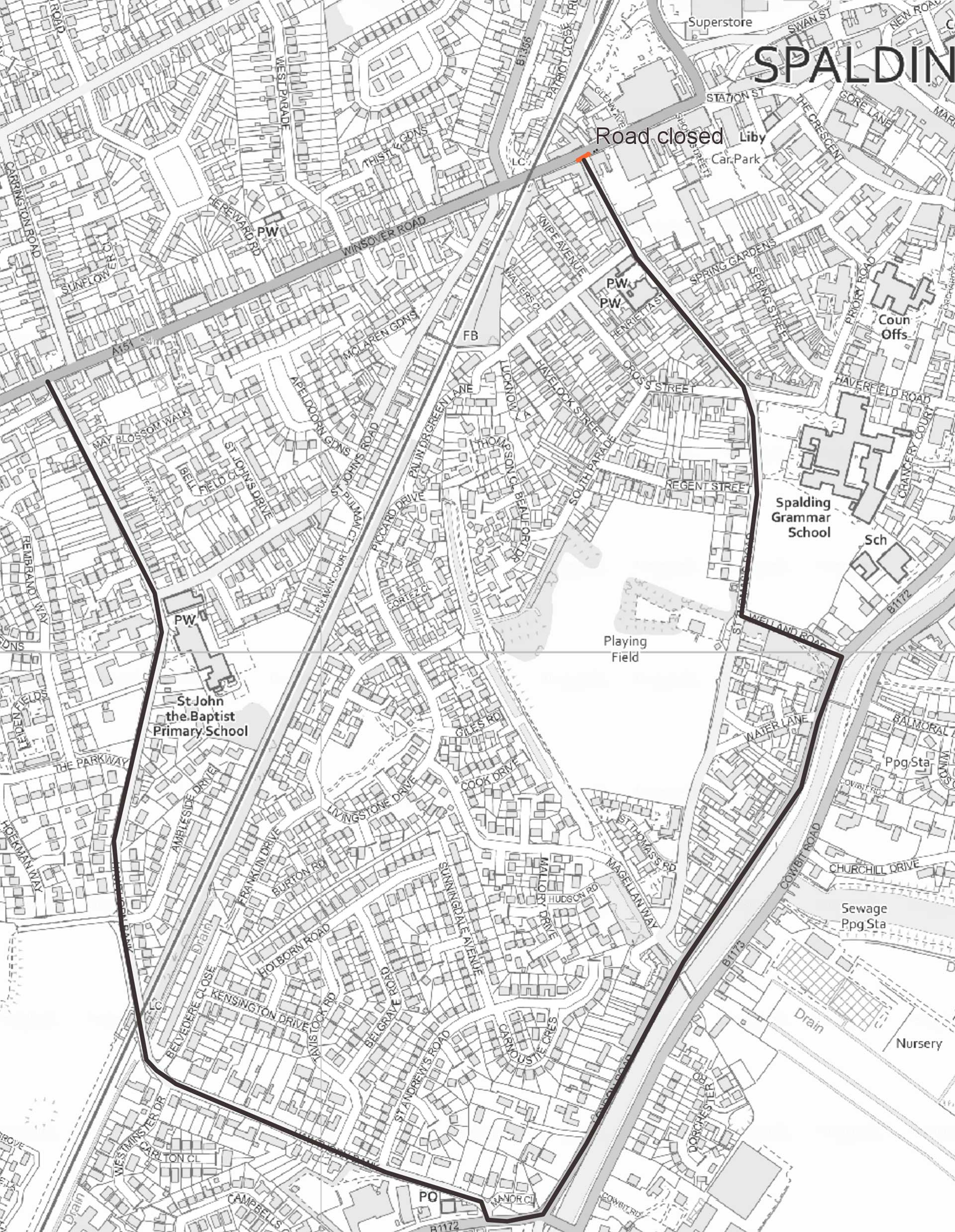 Spalding town centre road to close for four weeks - The Voice